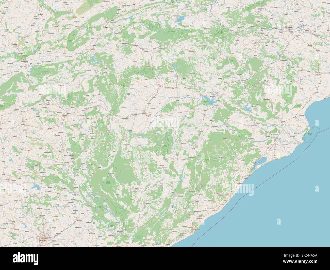 Chhattisgarh, state of India. Open Street Map Stock Photo - Alamy