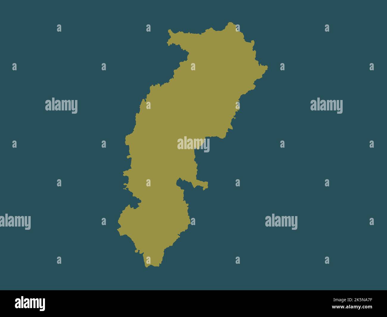 Chhattisgarh, state of India. Solid color shape Stock Photo - Alamy