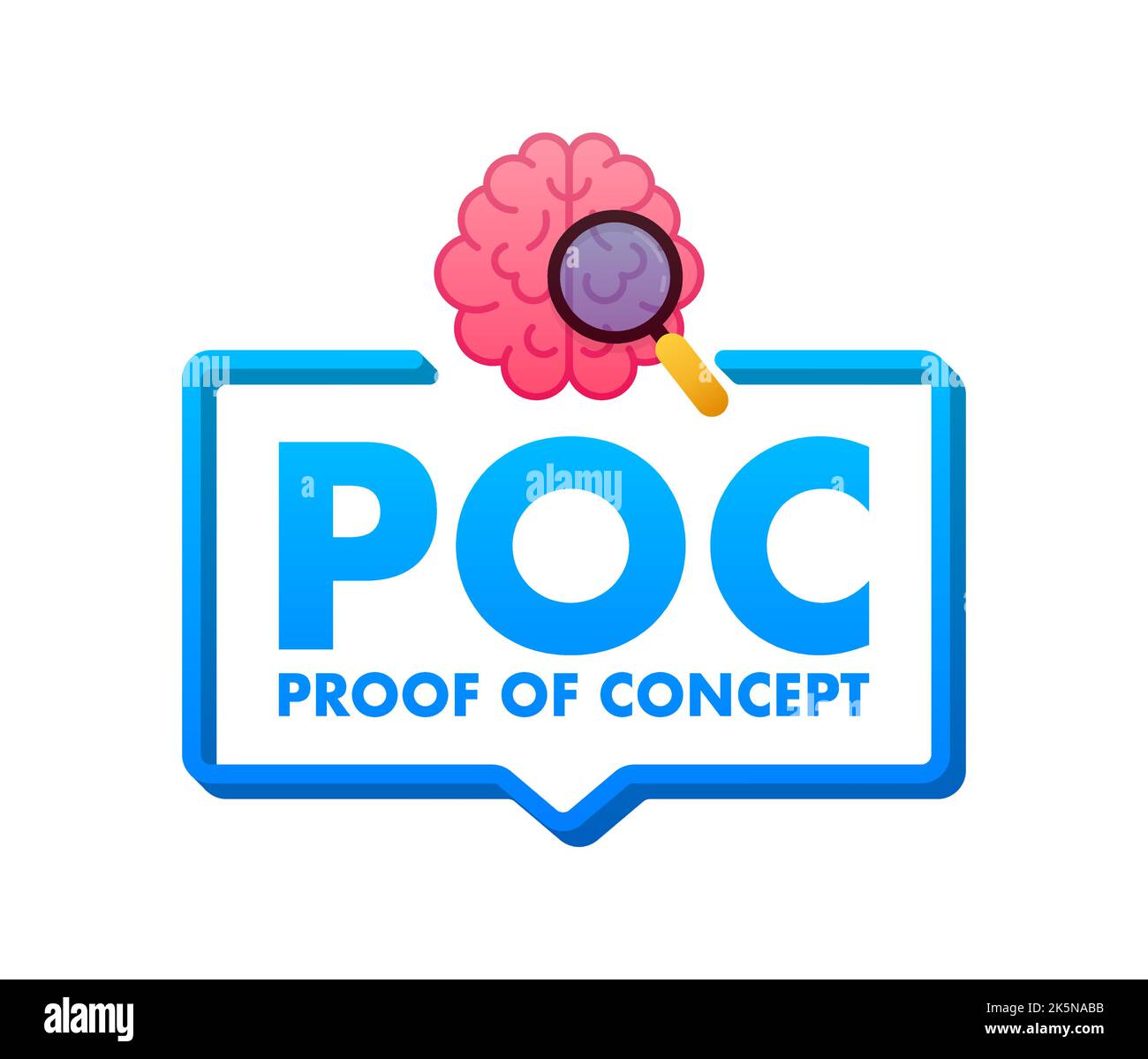 POC - Proof of Concept acronym banner. Business plan. Vector stock ...