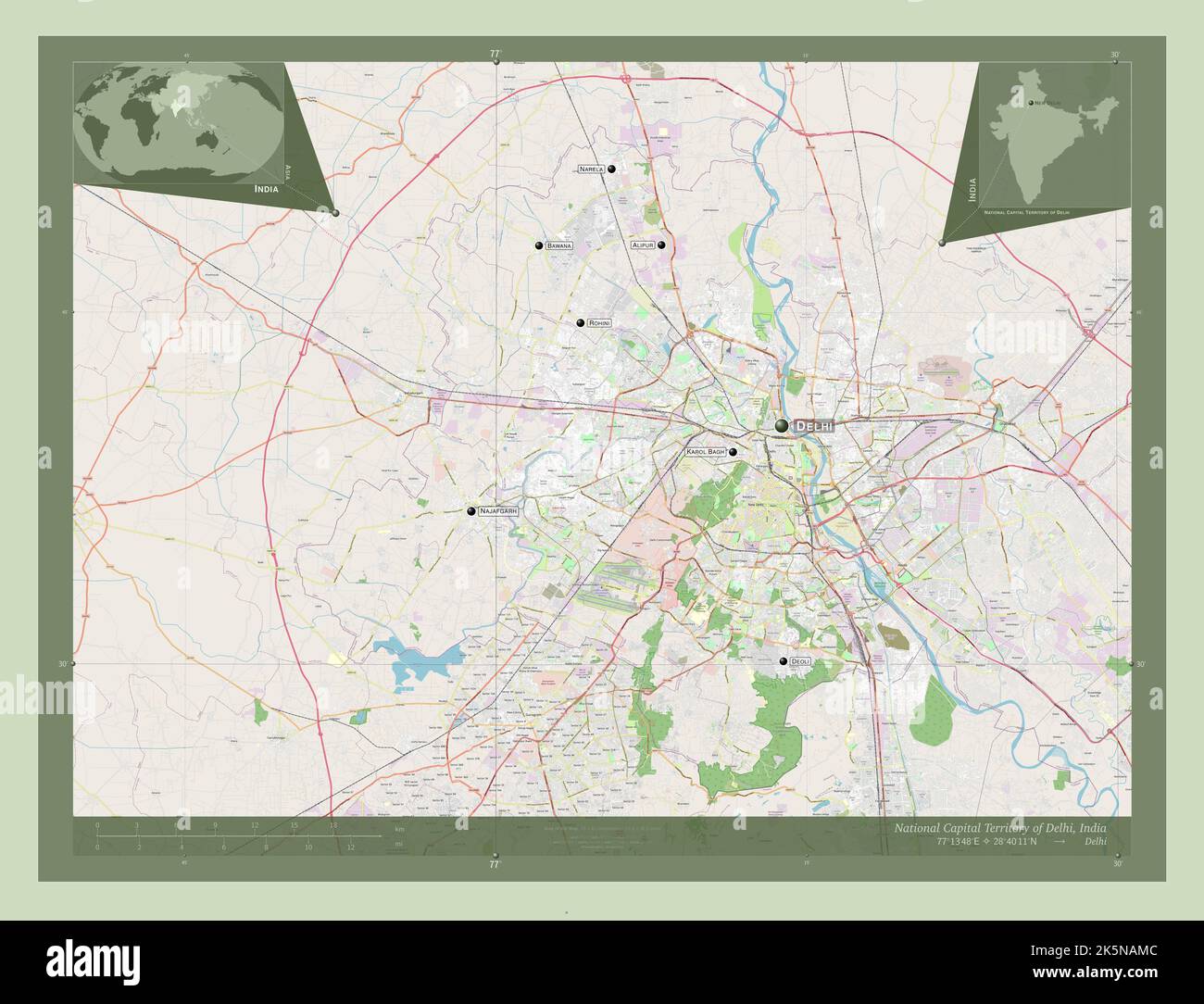 National Capital Territory of Delhi, union territory of India. Open ...
