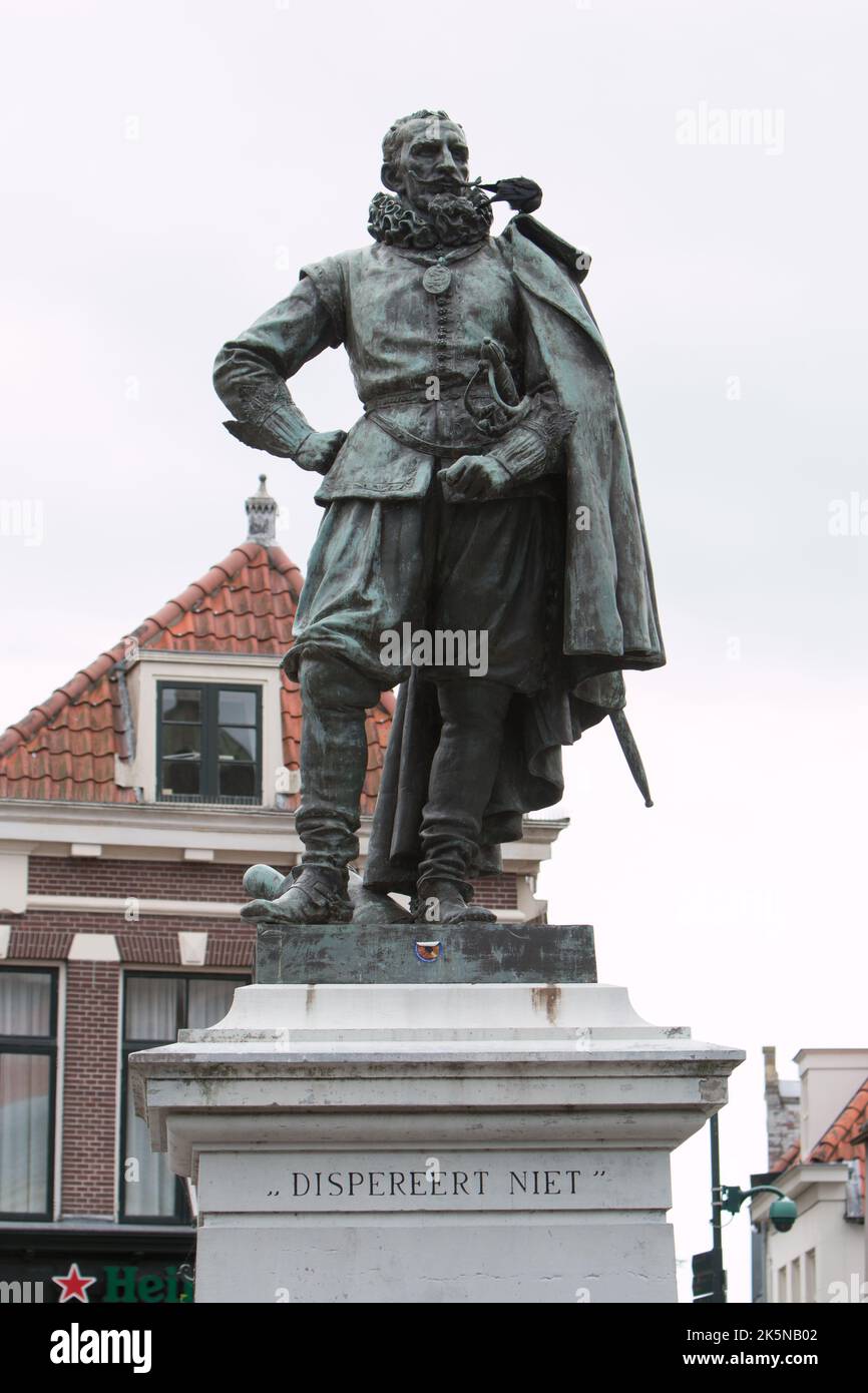 Statue of Jan Pieterszoon Coen who was an officer of the Dutch East ...