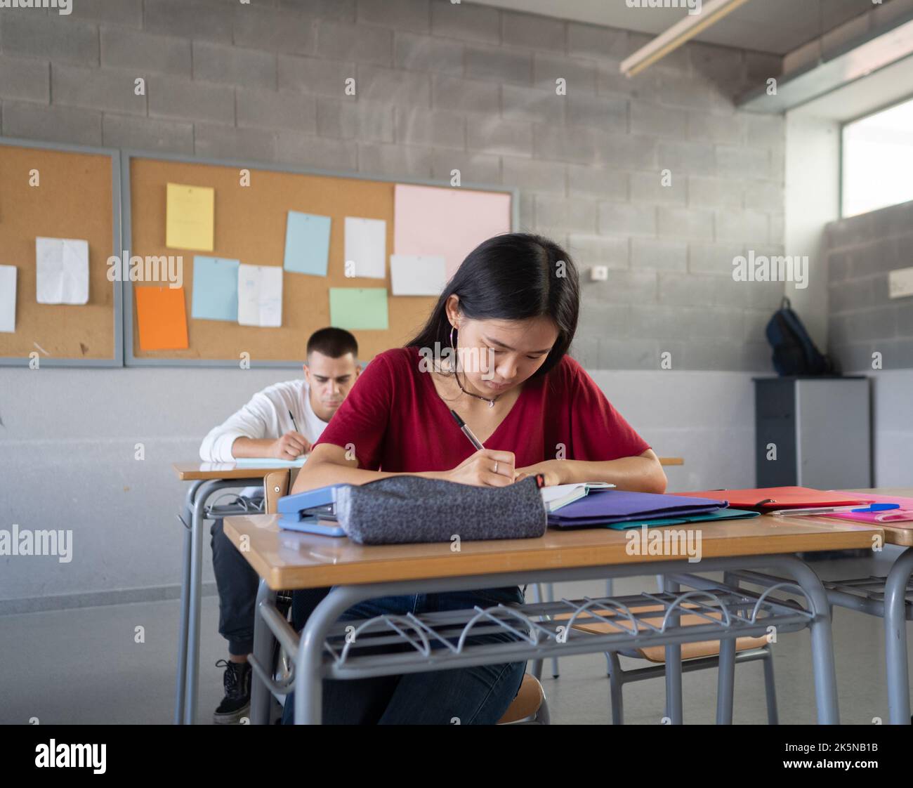 Hs Students Taking Exam