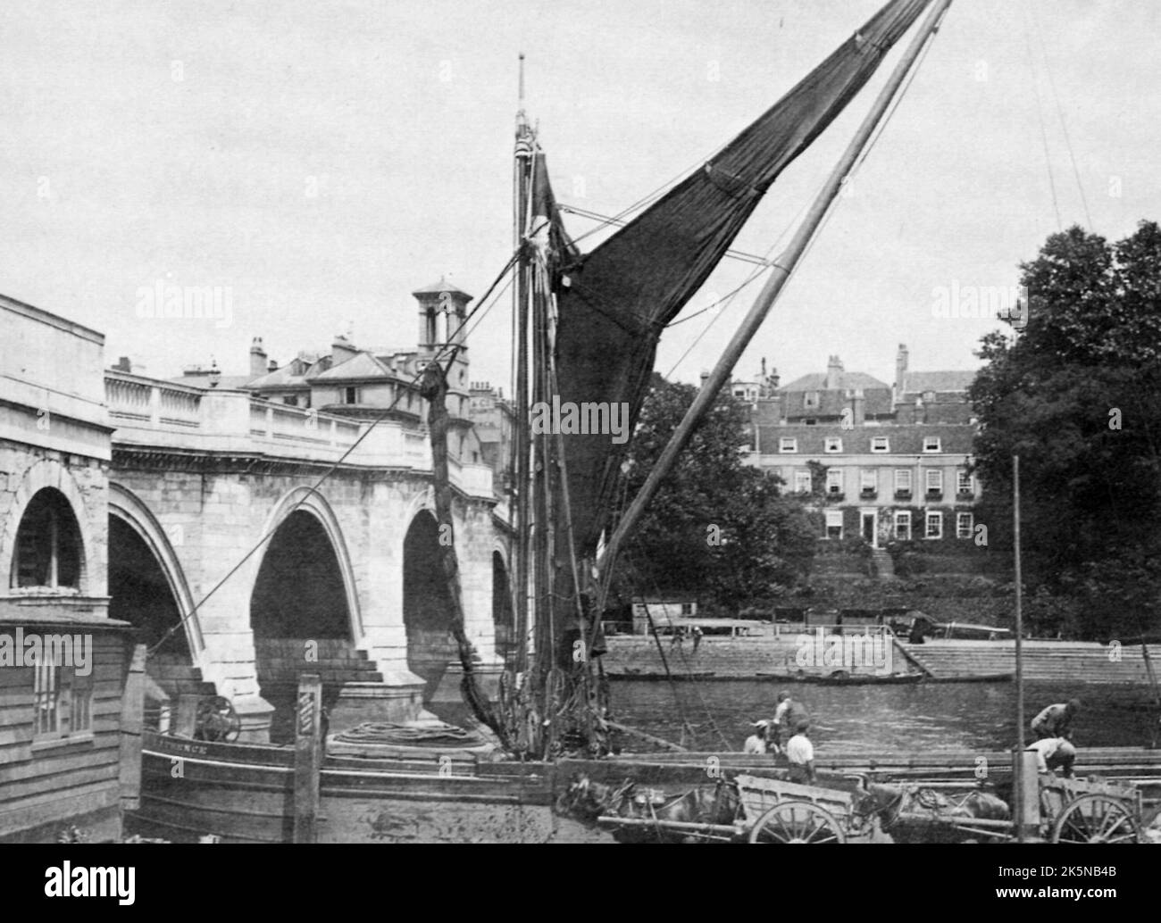 Victorian photograph bridge Black and White Stock Photos & Images - Alamy