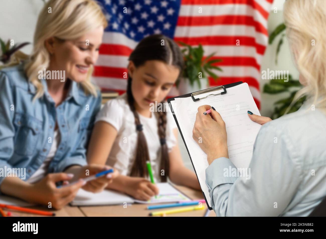 Talking is key to understanding. Parent and child seeing psychologist ...