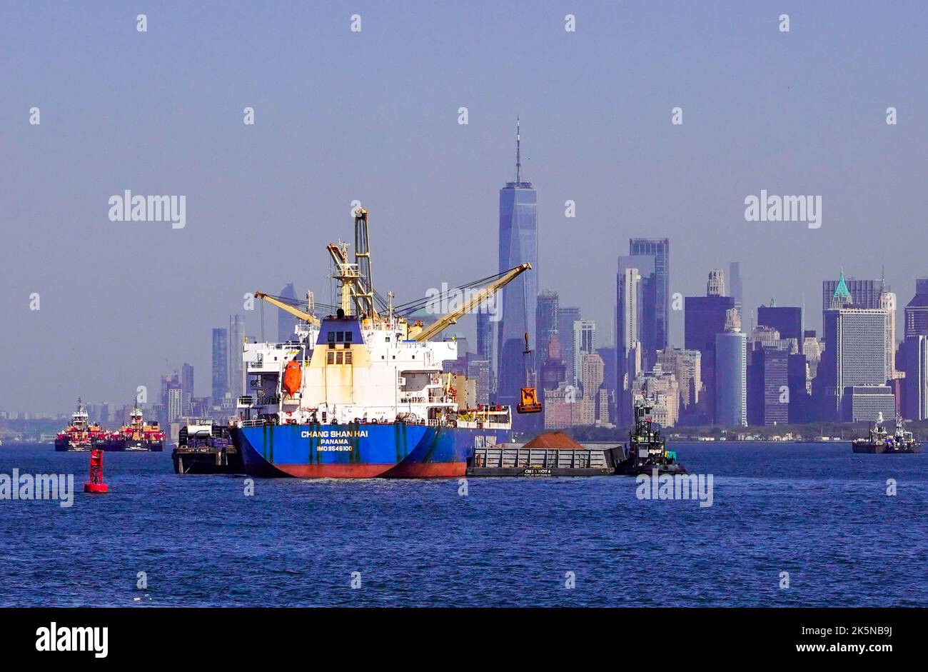 New York, USA. 10/0702022 New York City, NY Vessel CHANG SHAN HAI, bulk ...