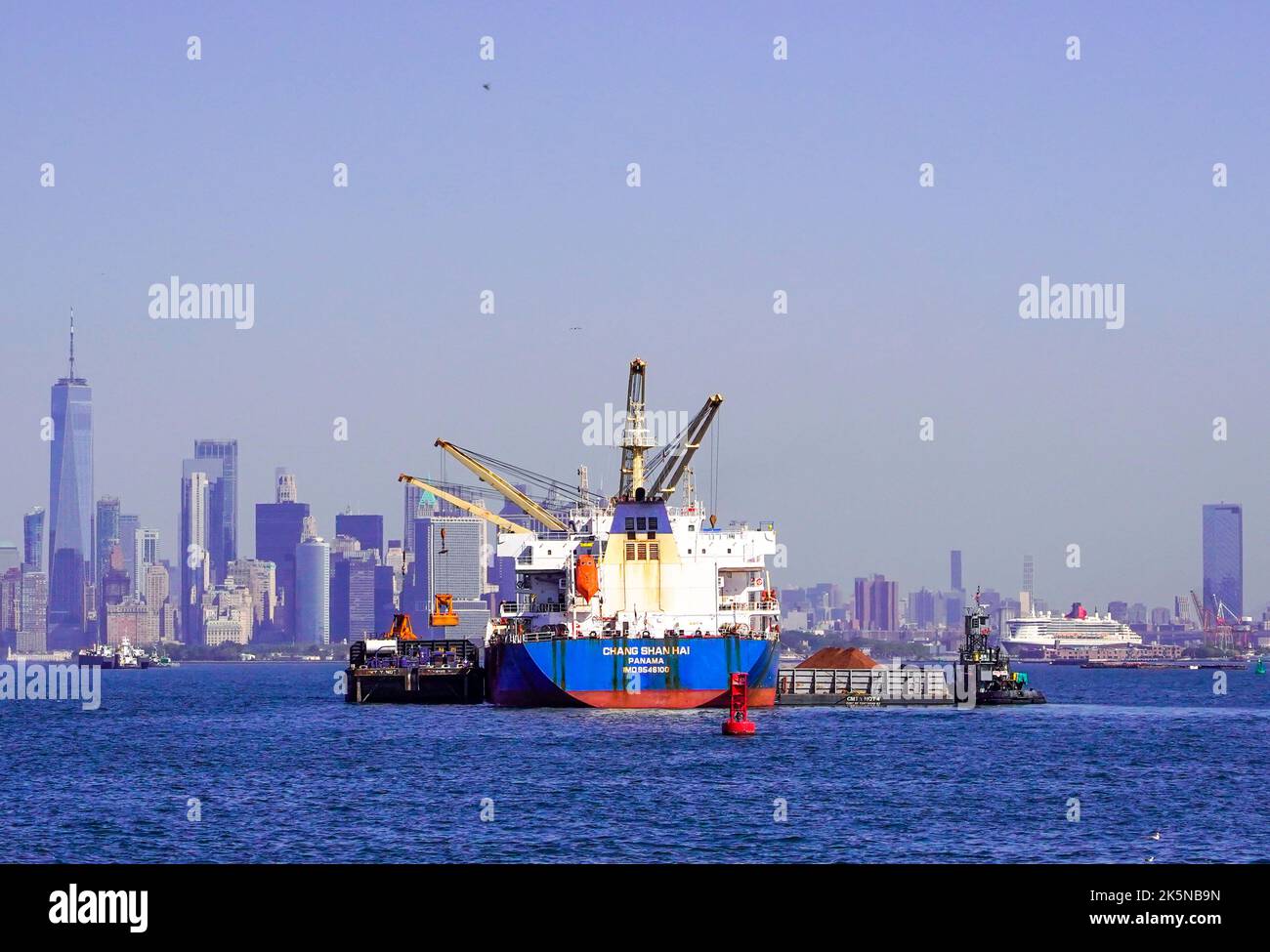 New York, USA. 10/0702022 New York City, NY Vessel CHANG SHAN HAI, bulk ...