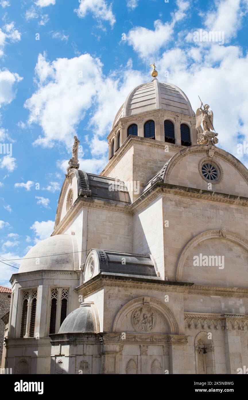 Cathedral dome of St. Jacob, catholic basilica, Renaissance ...