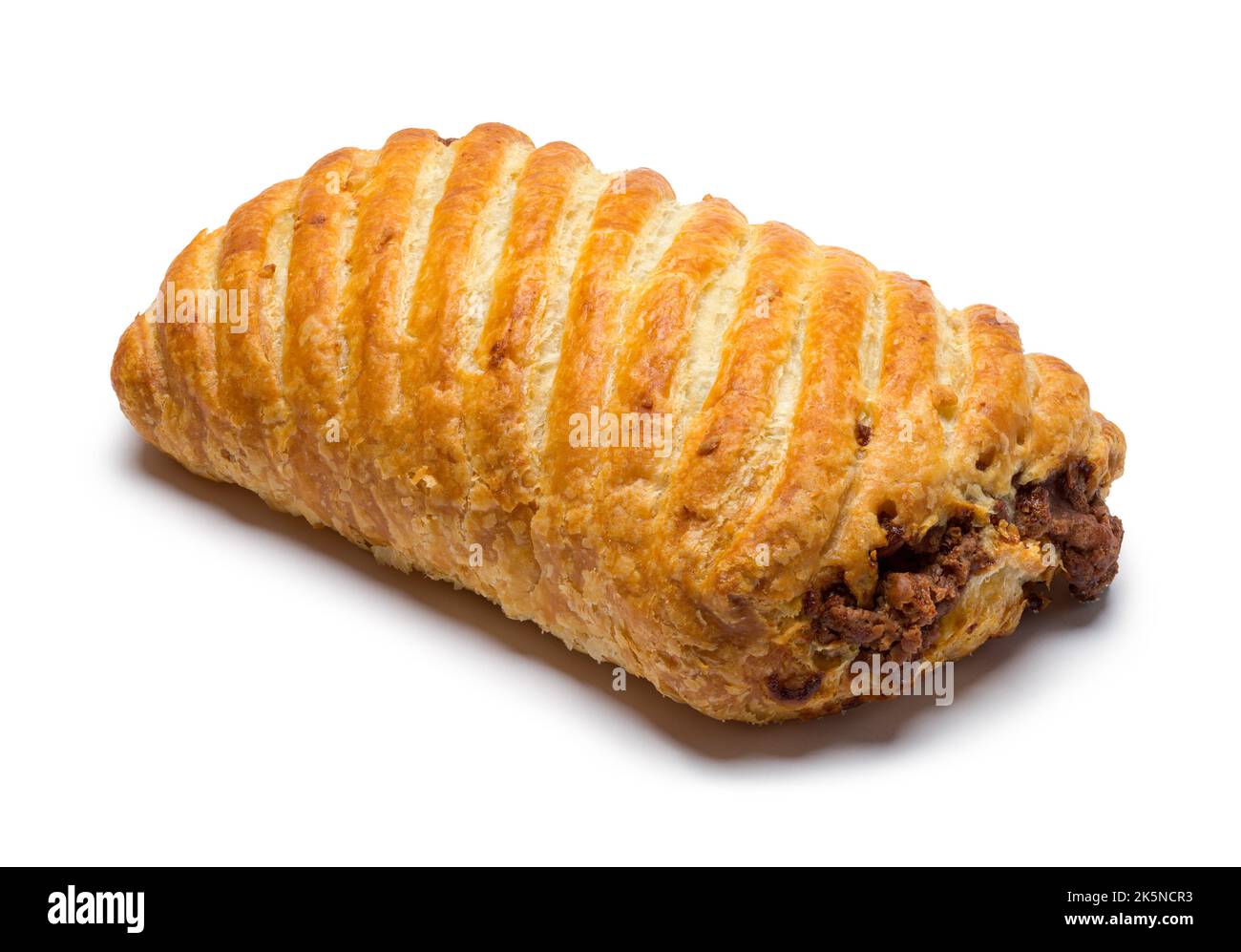 Chocolate Studel Pastry Cut Out on White Stock Photo - Alamy