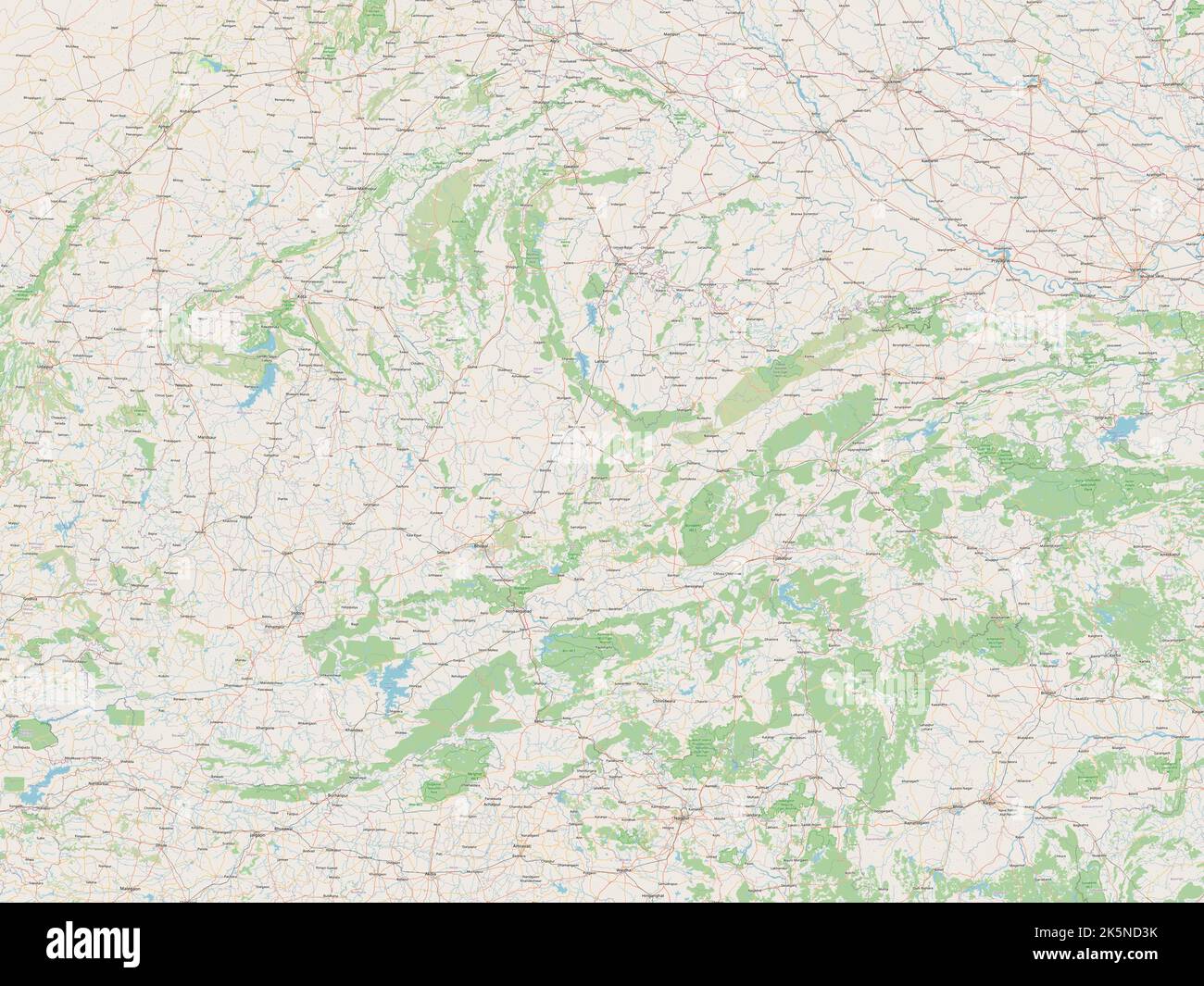 Madhya pradesh map hi-res stock photography and images - Alamy