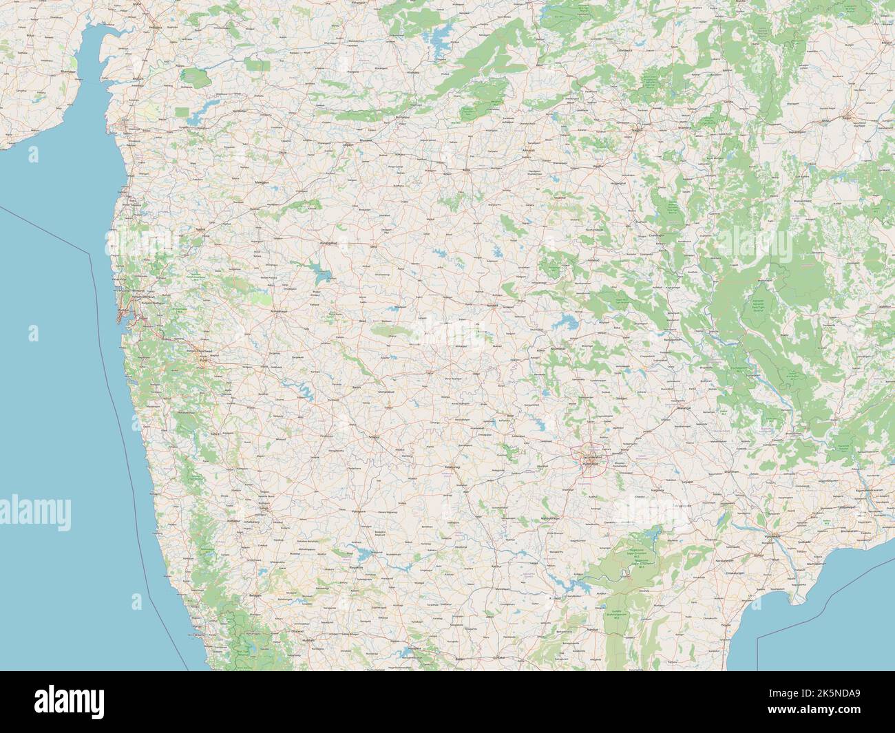 Maharashtra, state of India. Open Street Map Stock Photo - Alamy