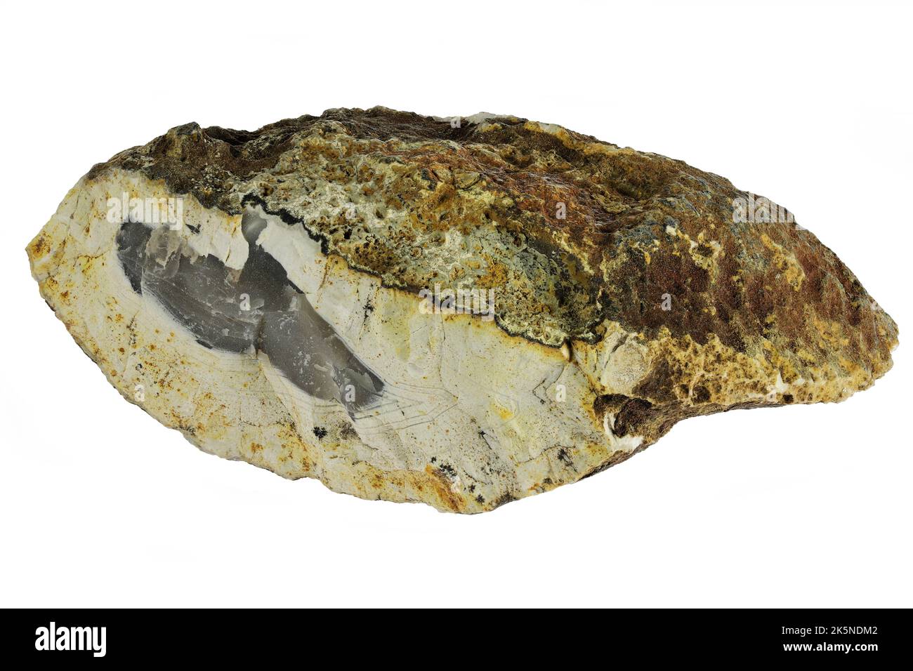 agate from Idar-Oberstein, Germany isolated on white background Stock ...