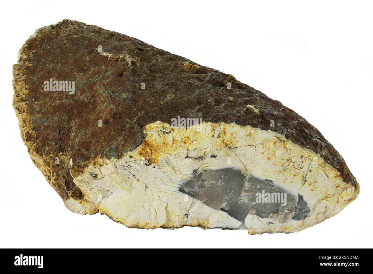 agate from Idar-Oberstein, Germany isolated on white background Stock ...