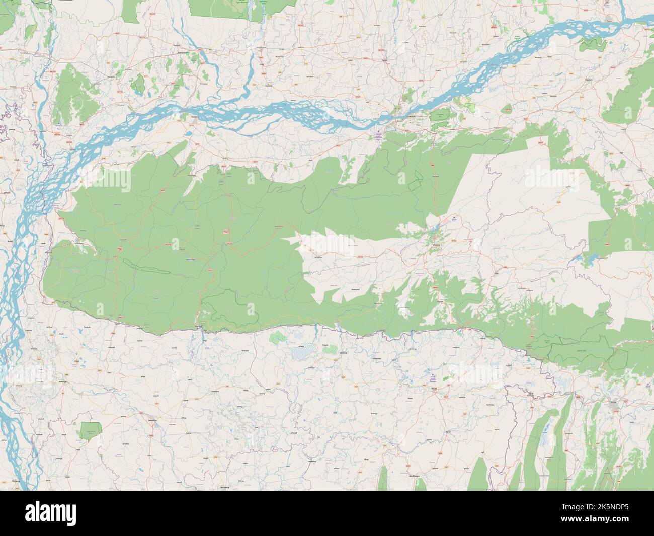 Meghalaya map hi-res stock photography and images - Alamy
