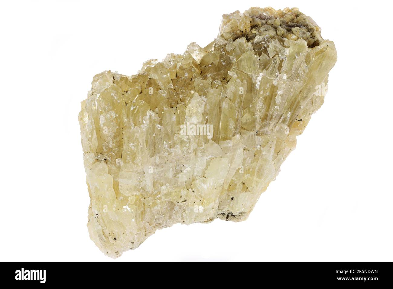 calcite from Rüssingen, Germany isolated on white background Stock ...