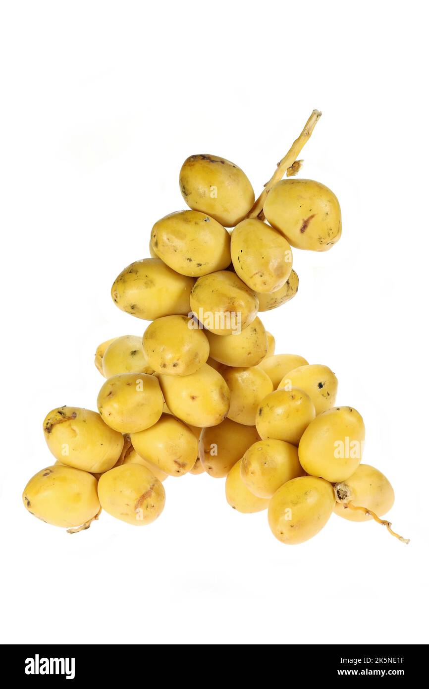 dates isolated on white background Stock Photo - Alamy