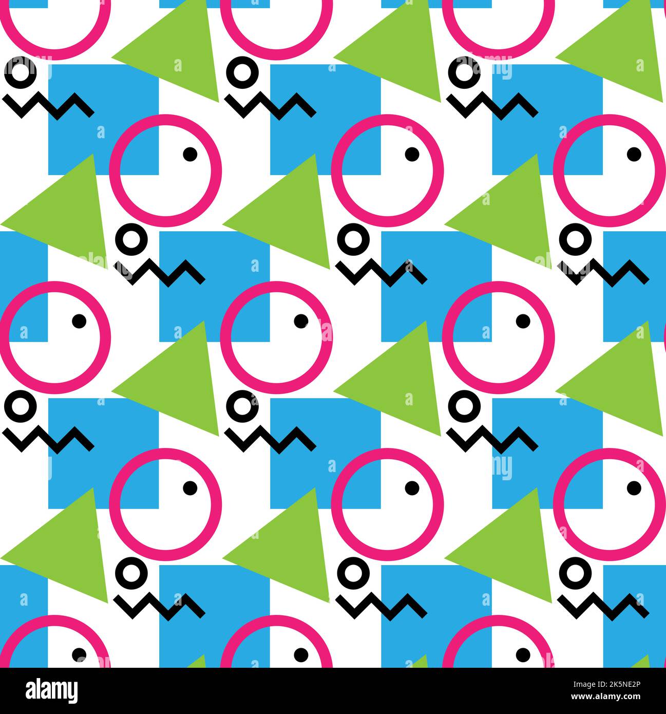 Modern seamless vector pattern of geometric shapes - circles ...