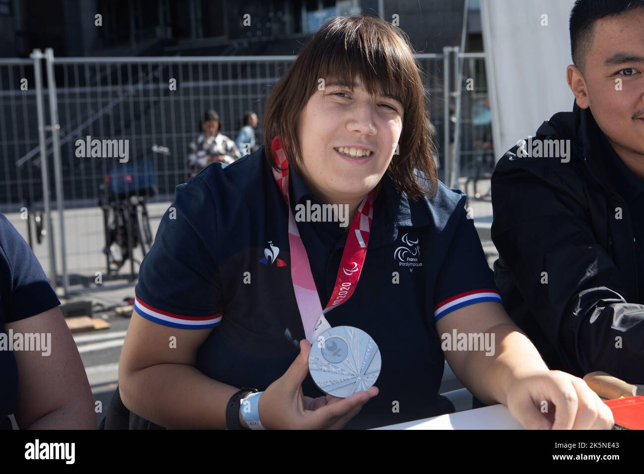 Paris, France, October 8, 2022, Paralympic day, Léa Ferney, Silver ...