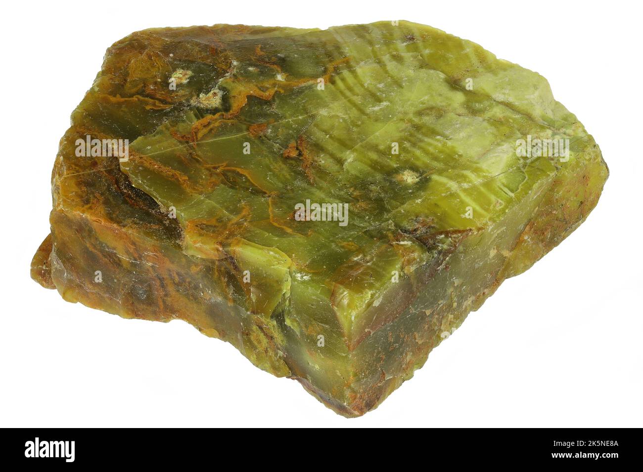 pistachio opal from Madagascar isolated on white background Stock Photo ...