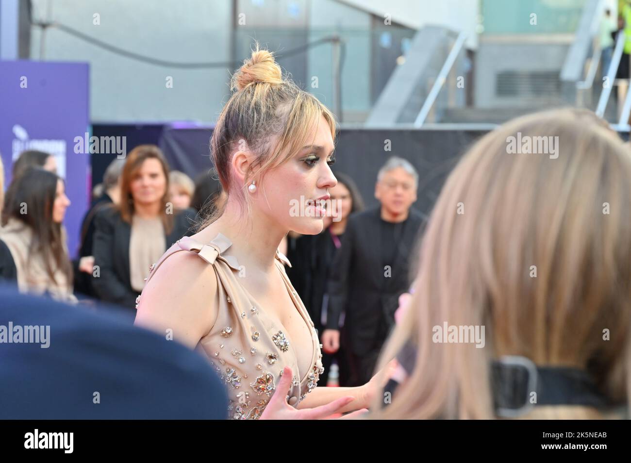 London, UK. 09th Oct, 2022. Aimee Lou Wood arrive at the Living - UK ...