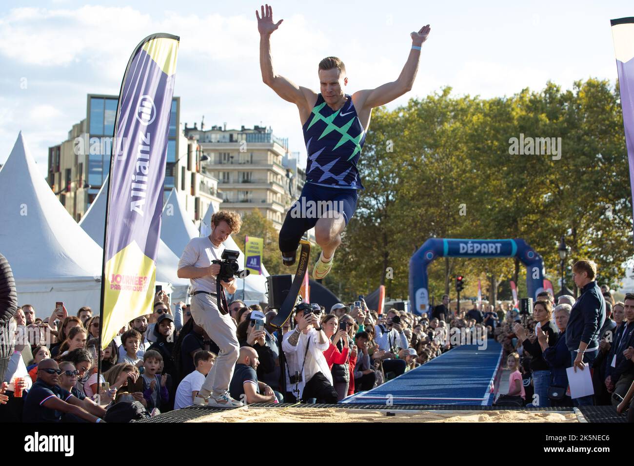 Paris, France, October 8, 2022, Paralympic day, Markus Rehm, Gold ...