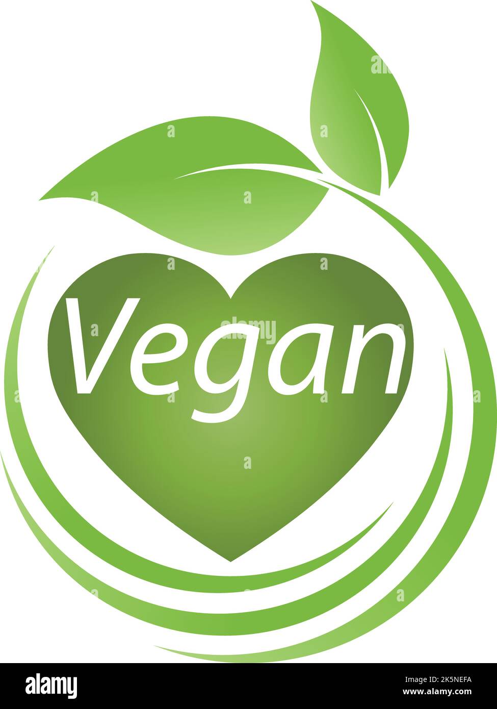 Vegetarian symbol with leaves, vegan, logo Stock Vector Image & Art - Alamy