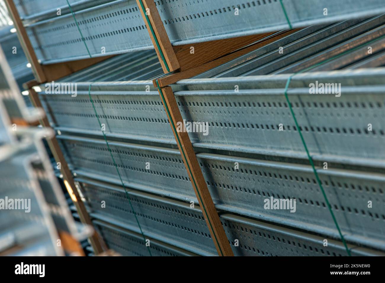 A close-up shot of metallic spare parts and panels Stock Photo - Alamy