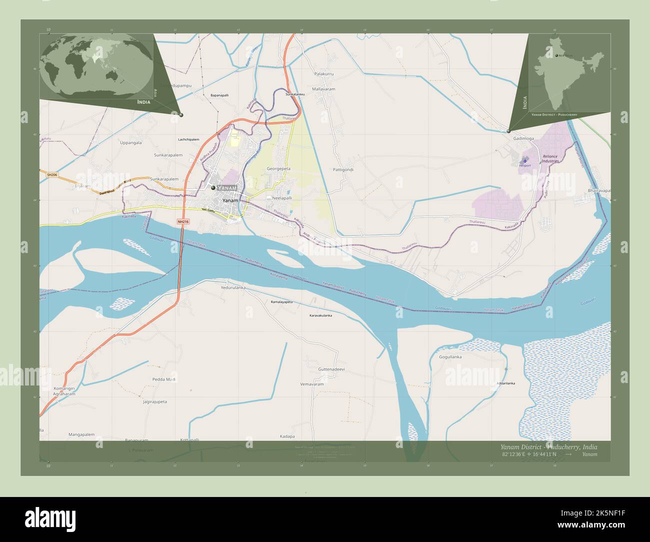 Yanam District - Puducherry, district of the union territory of India ...