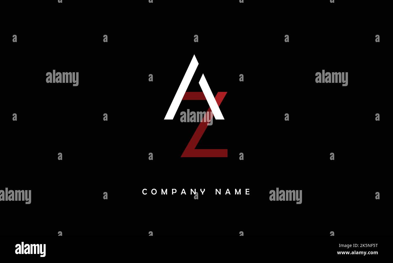 AZ, ZA Abstract Letters Logo Monogram Stock Vector Image & Art - Alamy