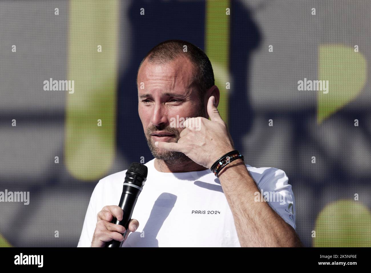 Paris, France. 8th Oct, 2022. Sami El Gueddari attends at Paralympic Day One, 2 years before the ...