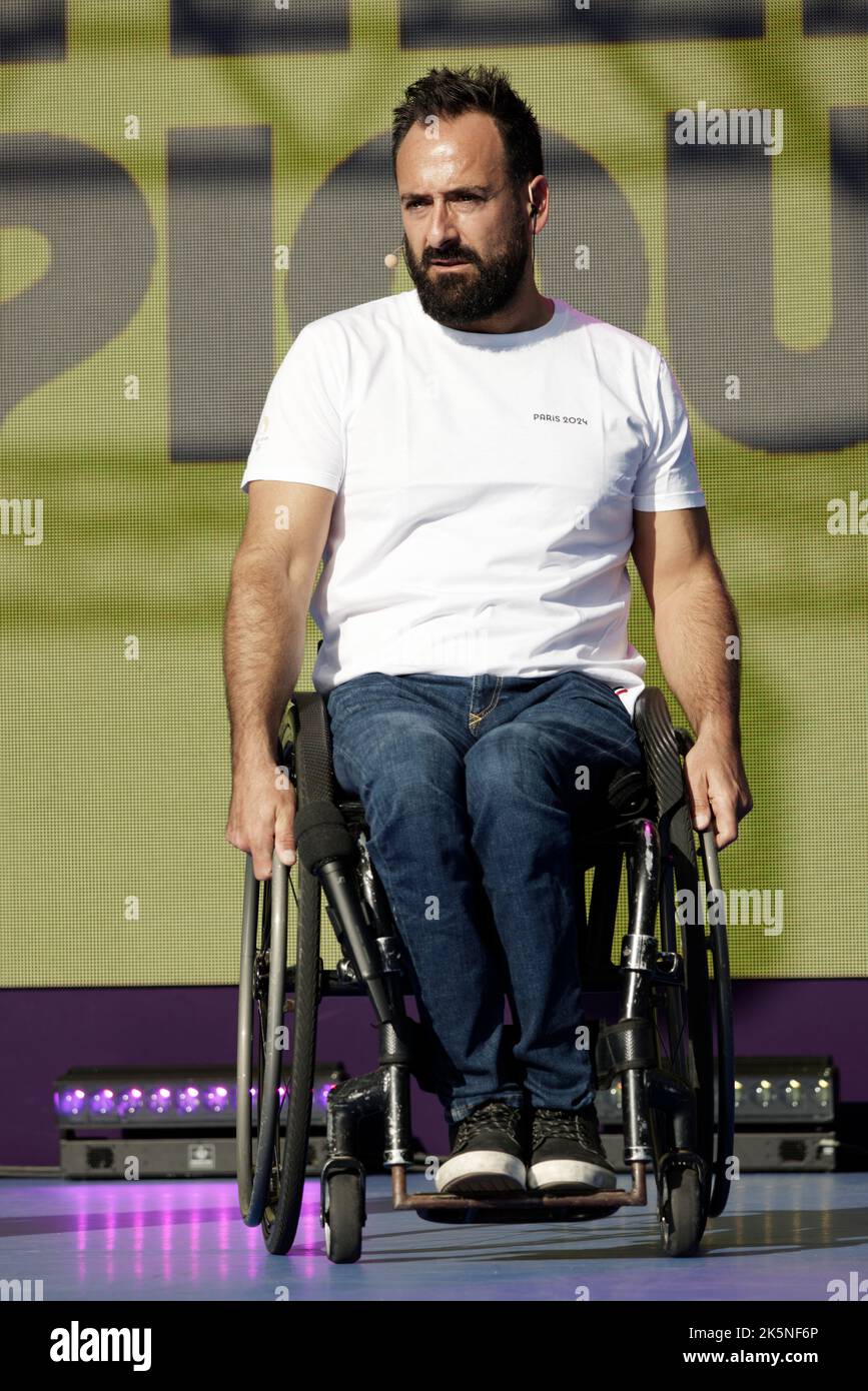 Paris, France. 8th Oct, 2022. Michaël Jeremiasz attends at Paralympic ...