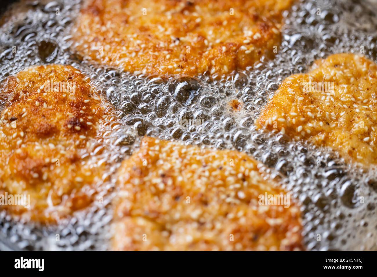 Preparation frying wiener schnitzel hi-res stock photography and images ...