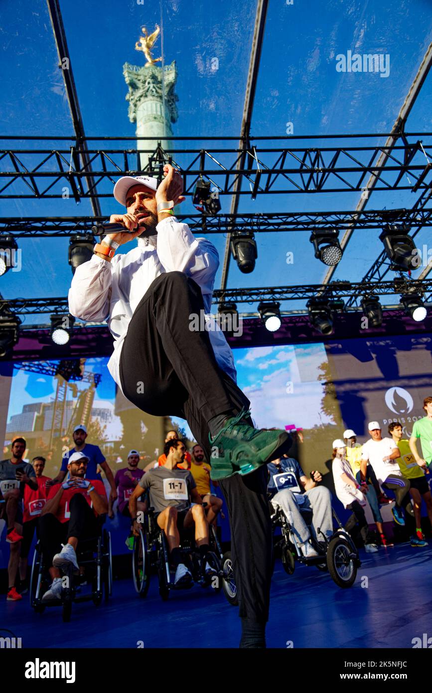 Paris, France. 8th Oct, 2022. Dancer attends at Paralympic Day One, 2 ...