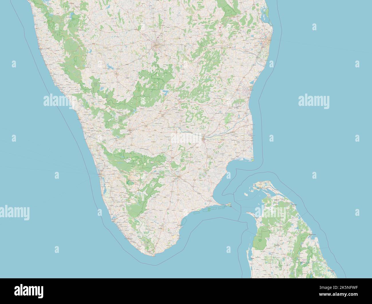 Tamil nadu state map hi-res stock photography and images - Alamy