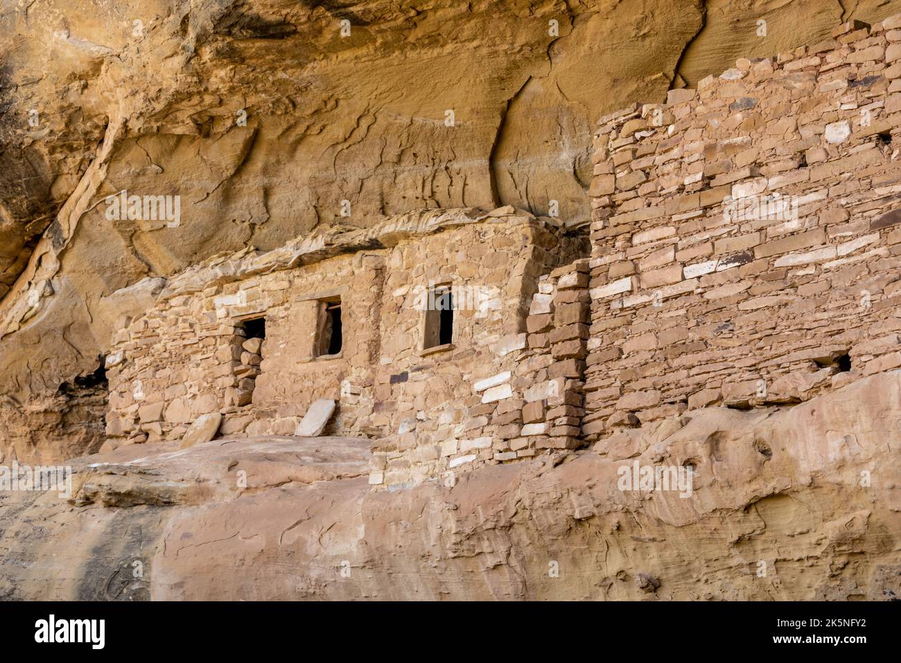 Walls Connected the Ground and Cliff Ceiling in Miug House Cliff ...