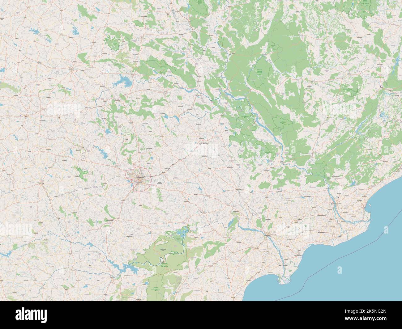 Telangana, state of India. Open Street Map Stock Photo - Alamy