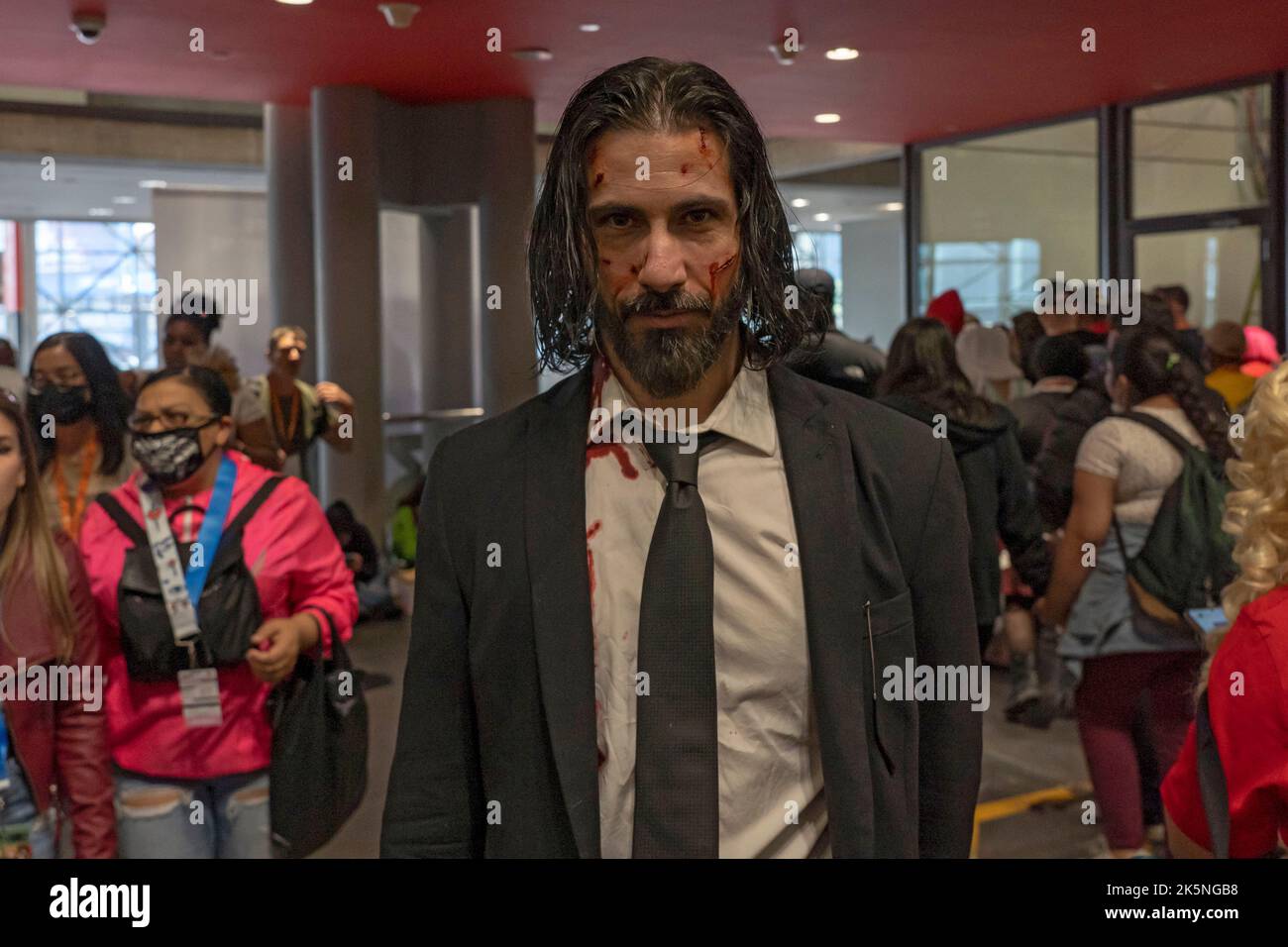 New York, United States. 08th Oct, 2022. A cosplayer dressed as John ...