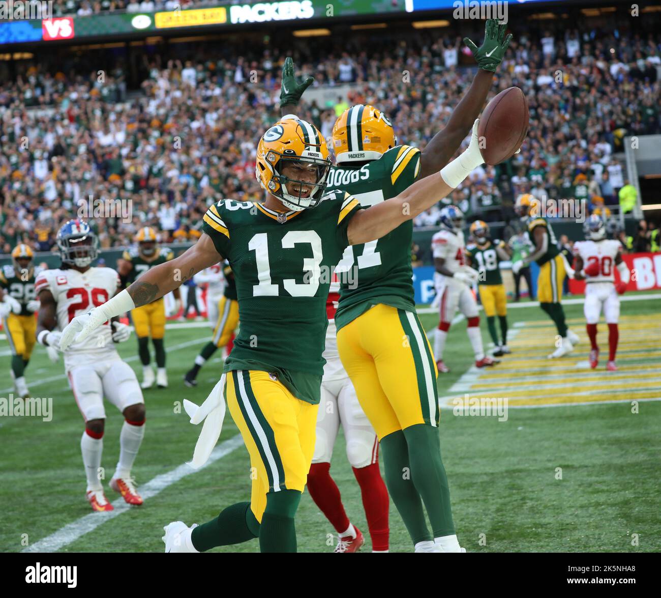 Green bay packers wide receiver allen lazard hi-res stock photography ...