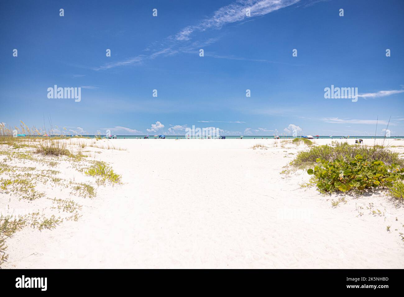 The white Lido Key beach in Florida Stock Photo - Alamy
