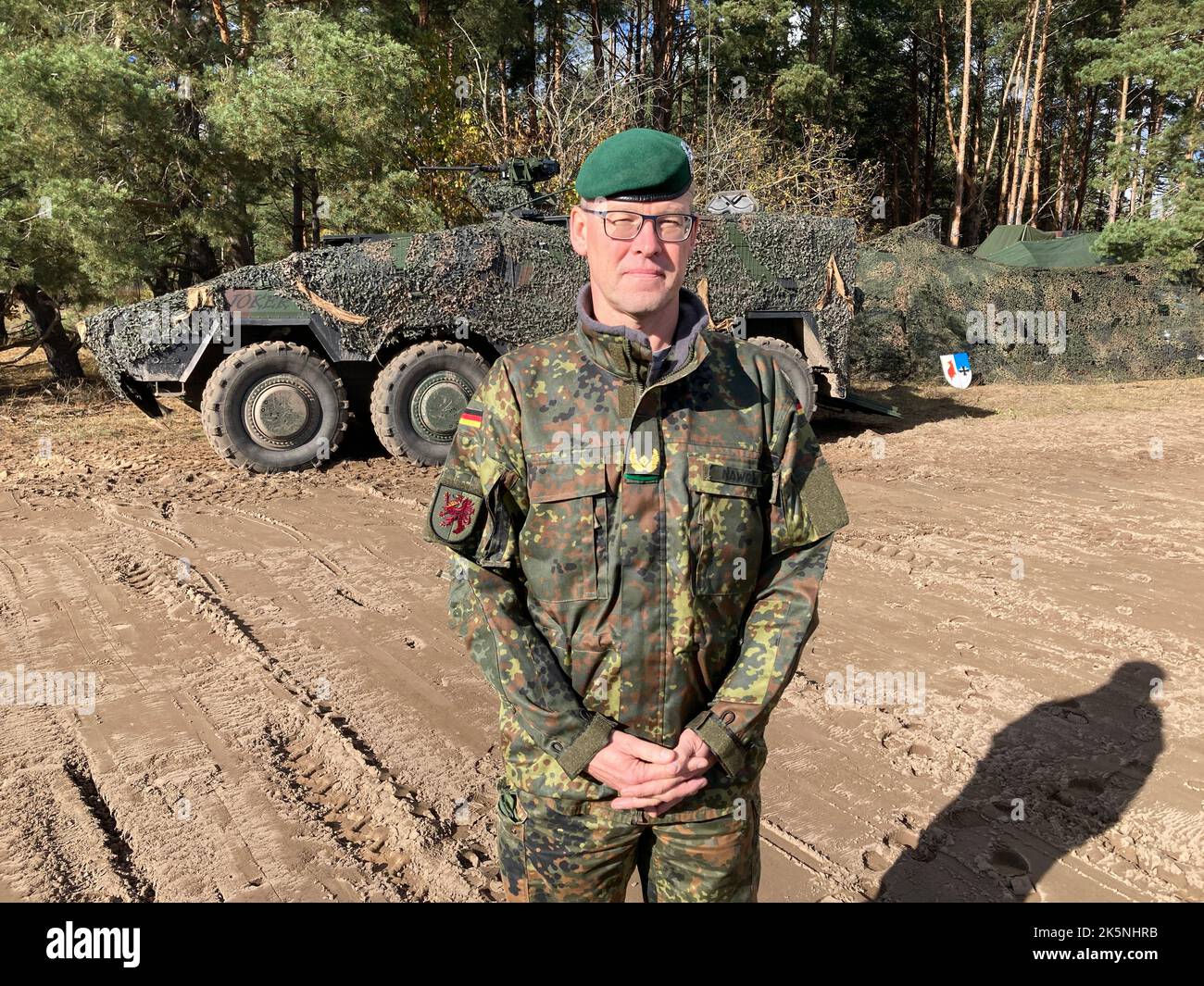 Gaiziunai, Germany. 09th Oct, 2022. Brigadier General Christian Nawrat ...