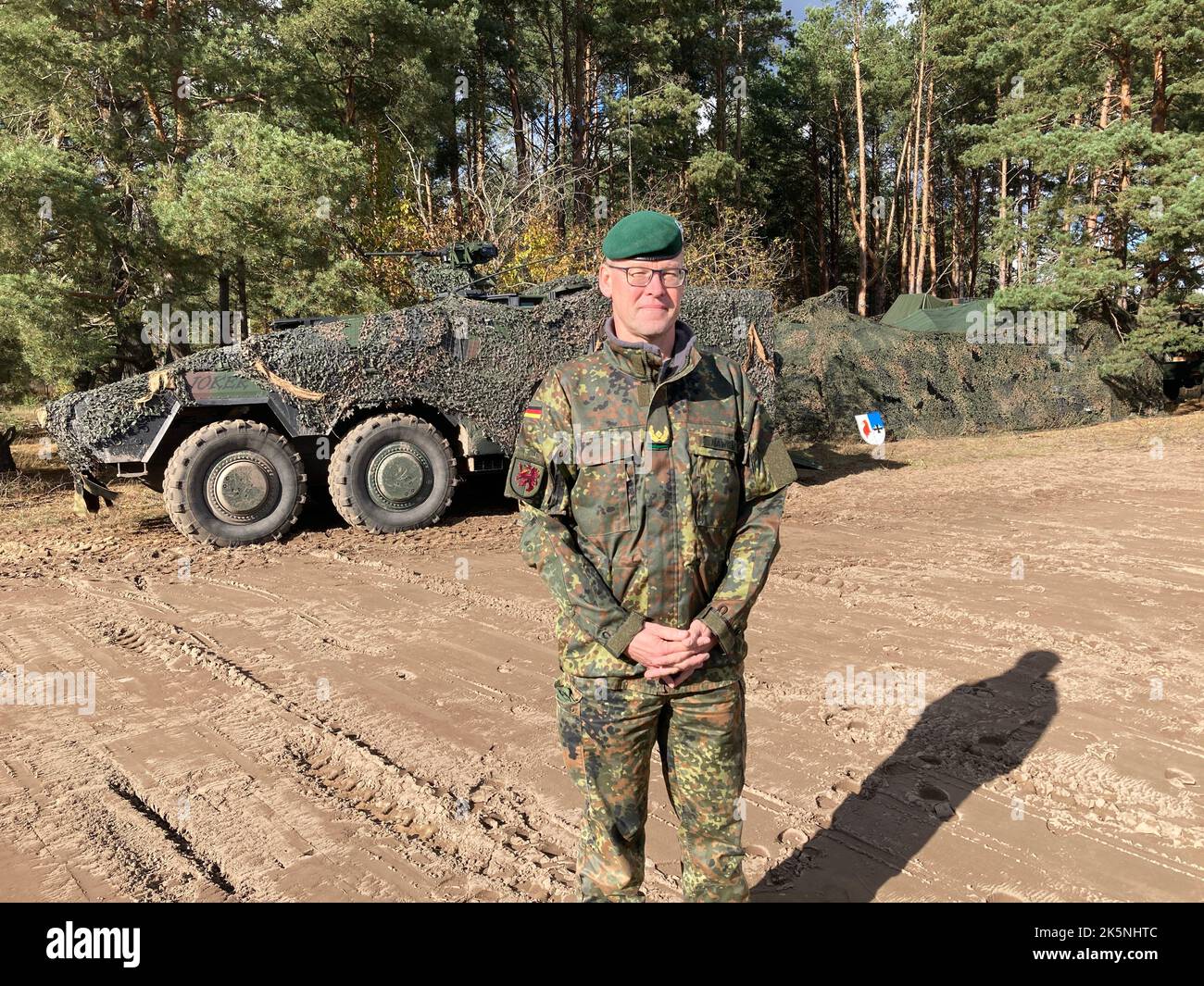 Gaiziunai, Germany. 09th Oct, 2022. Brigadier General Christian Nawrat ...
