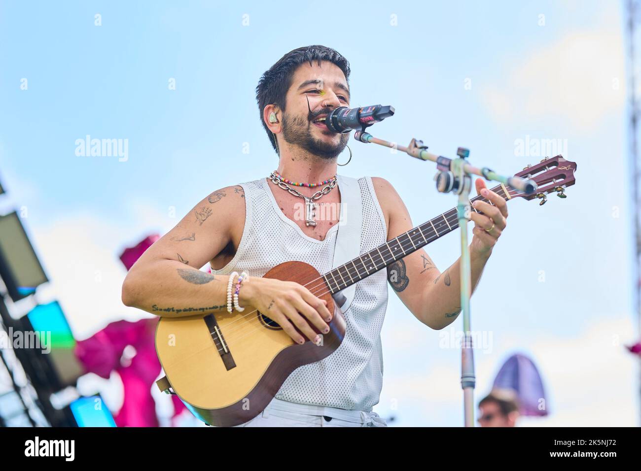 October 9, 2022, Madrid, Madrid, Spain: Camilo performs on stage during ...
