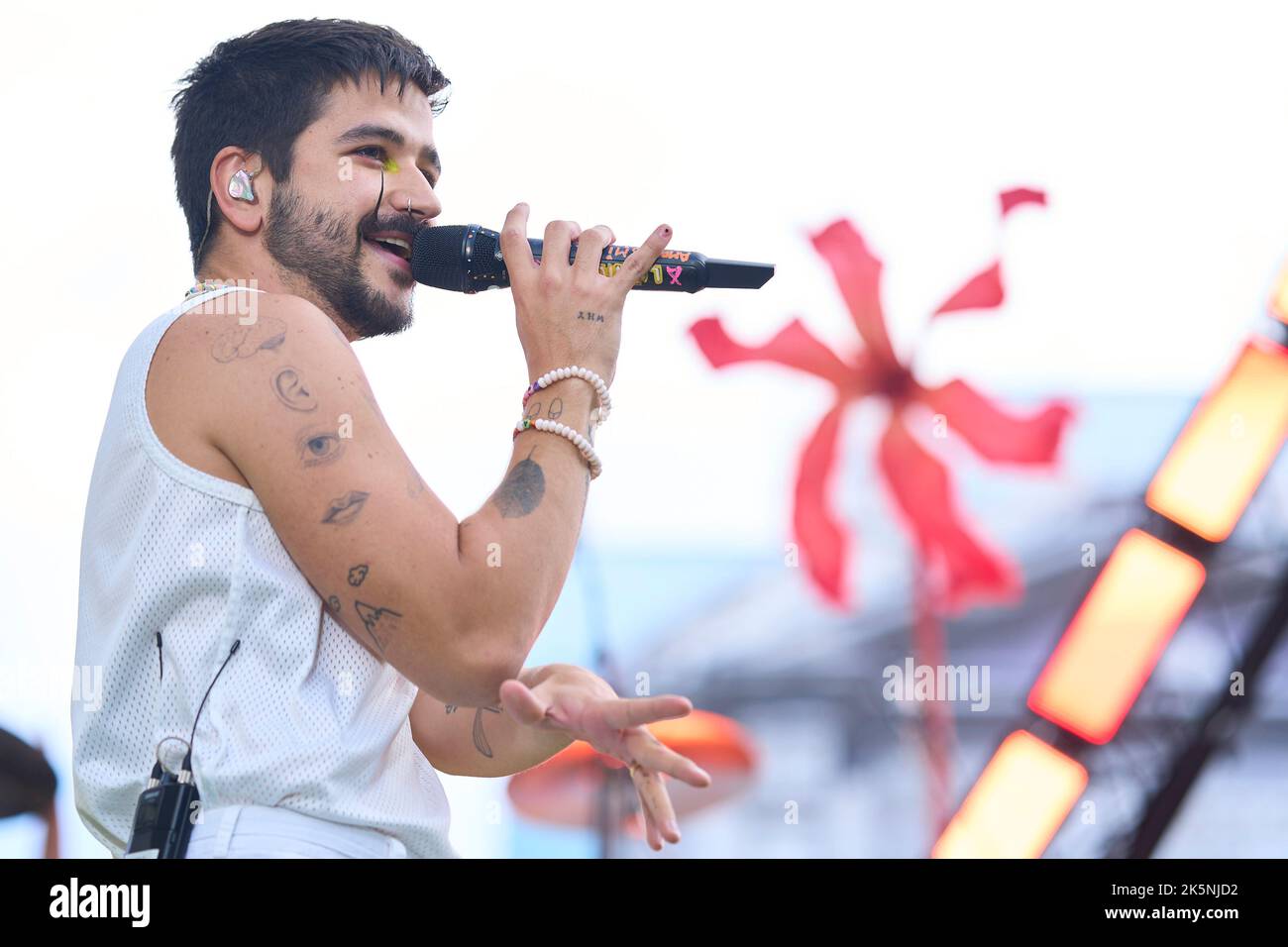 October 9, 2022, Madrid, Madrid, Spain: Camilo performs on stage during ...