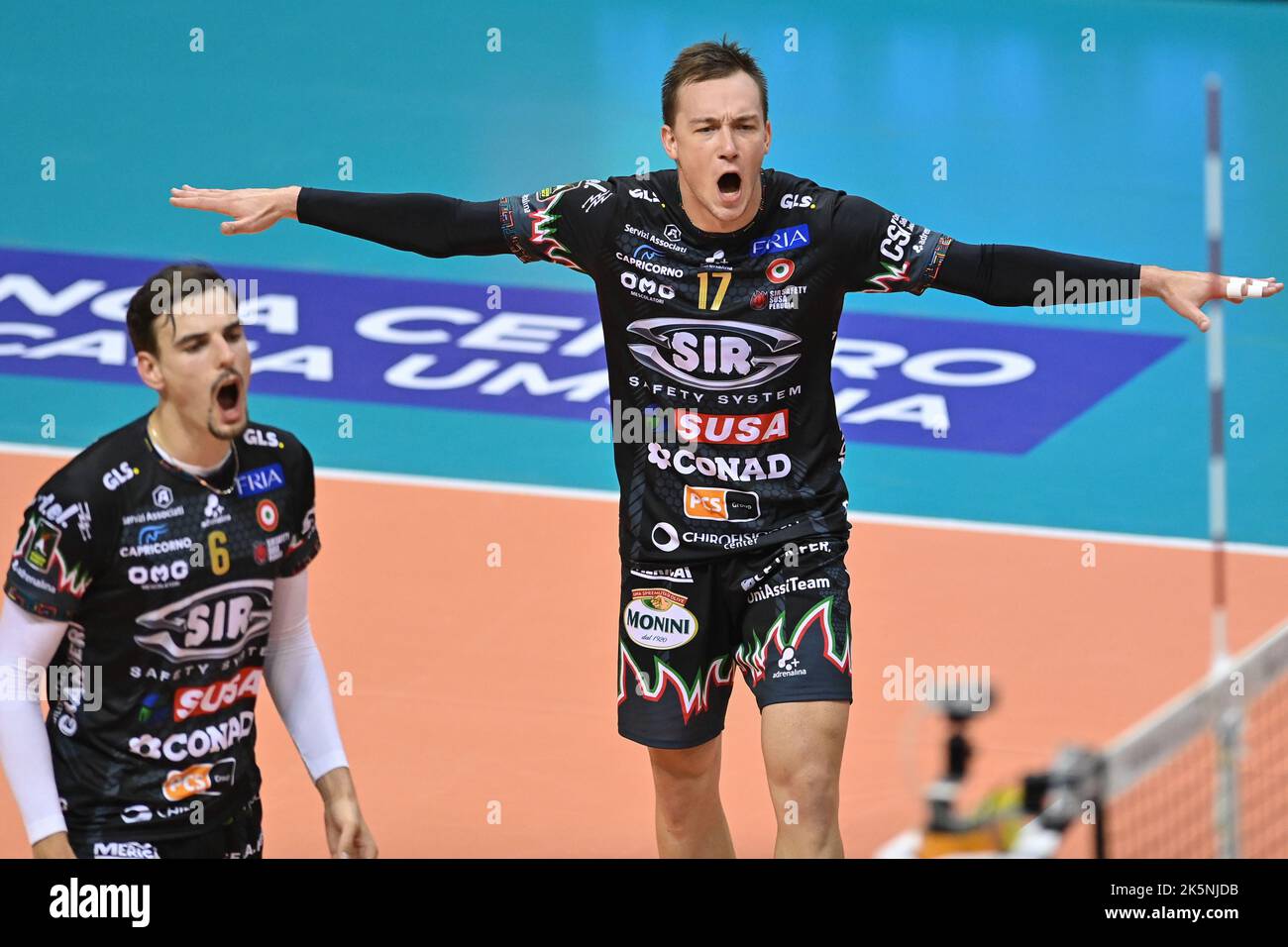 Siena, Italy. 09th Oct, 2022. Oleh Plotnytskyi (Sir Safety Susa Perugia ...