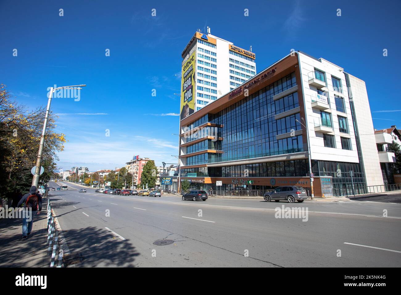 Sofia, Bulgaria - October 09: View of Hemus Hotel from Cherni Vrah ...