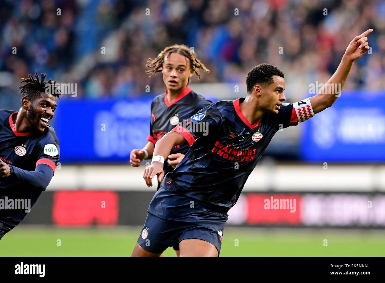 HeereNVEEN - Ibrahim Sangare of PSV, Cody Gakpo of PSV during the Dutch ...