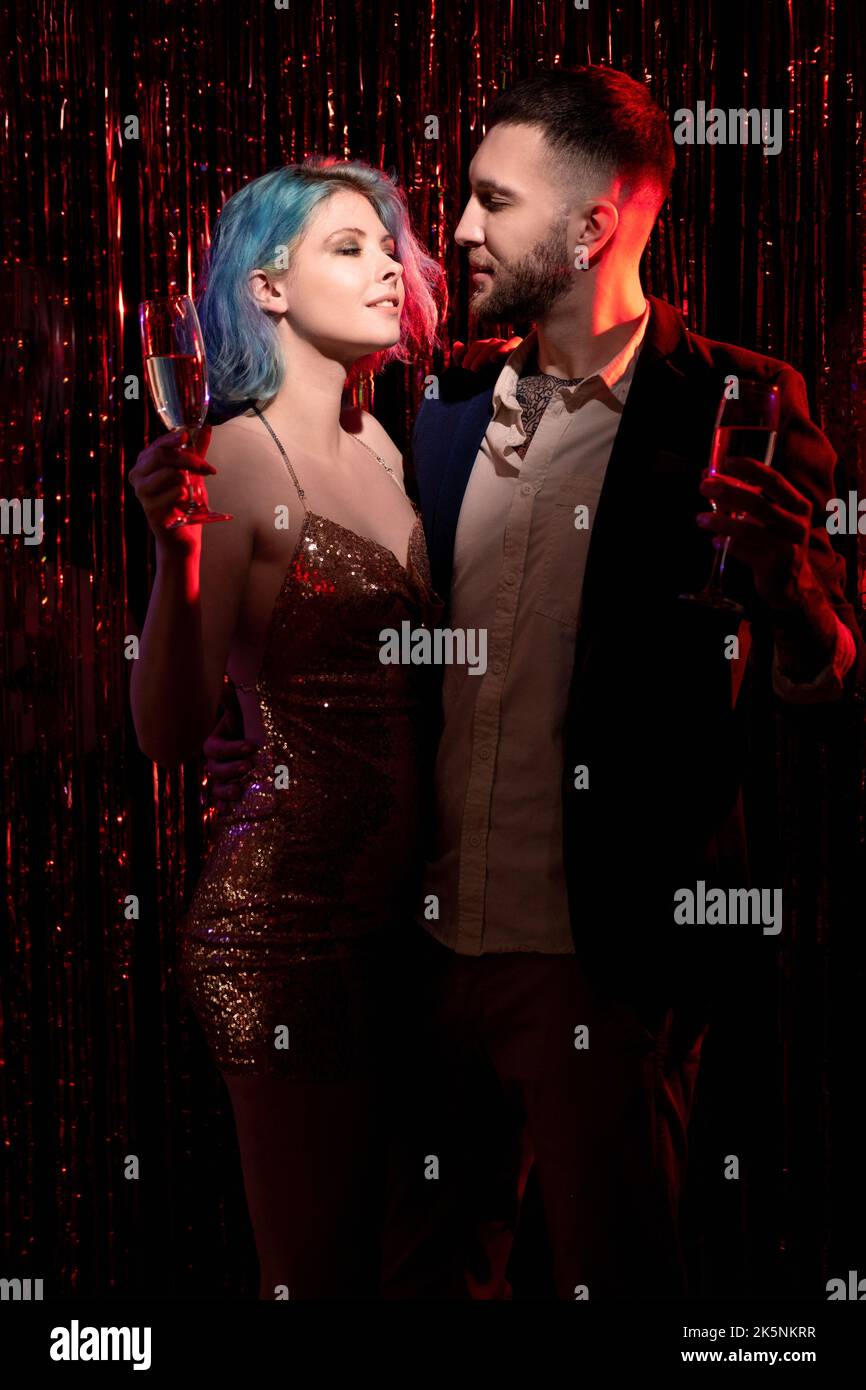 Excited beloved couple hi-res stock photography and images - Alamy