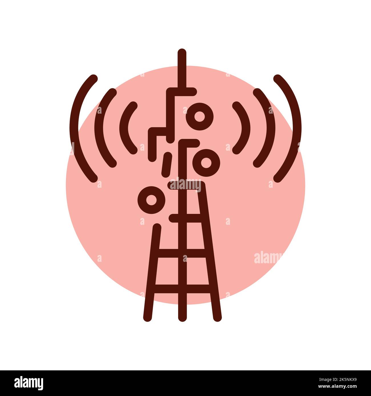 Broadcast line icon. Transmission tower. Pictogram for web page Stock ...