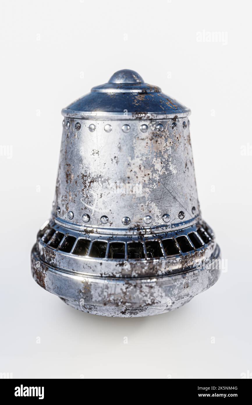 unidentified flying object bell shape isolated on white background 3d ...