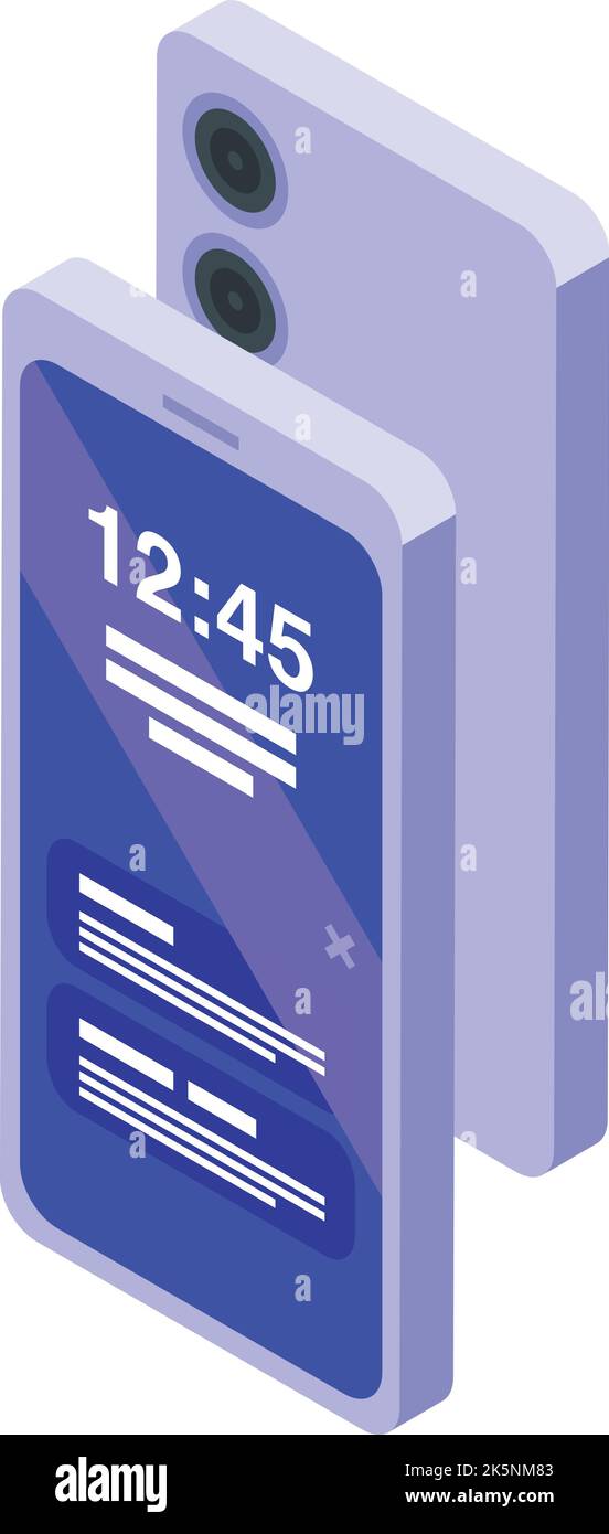 Shop phone icon isometric vector. Store retail. Mall display Stock ...