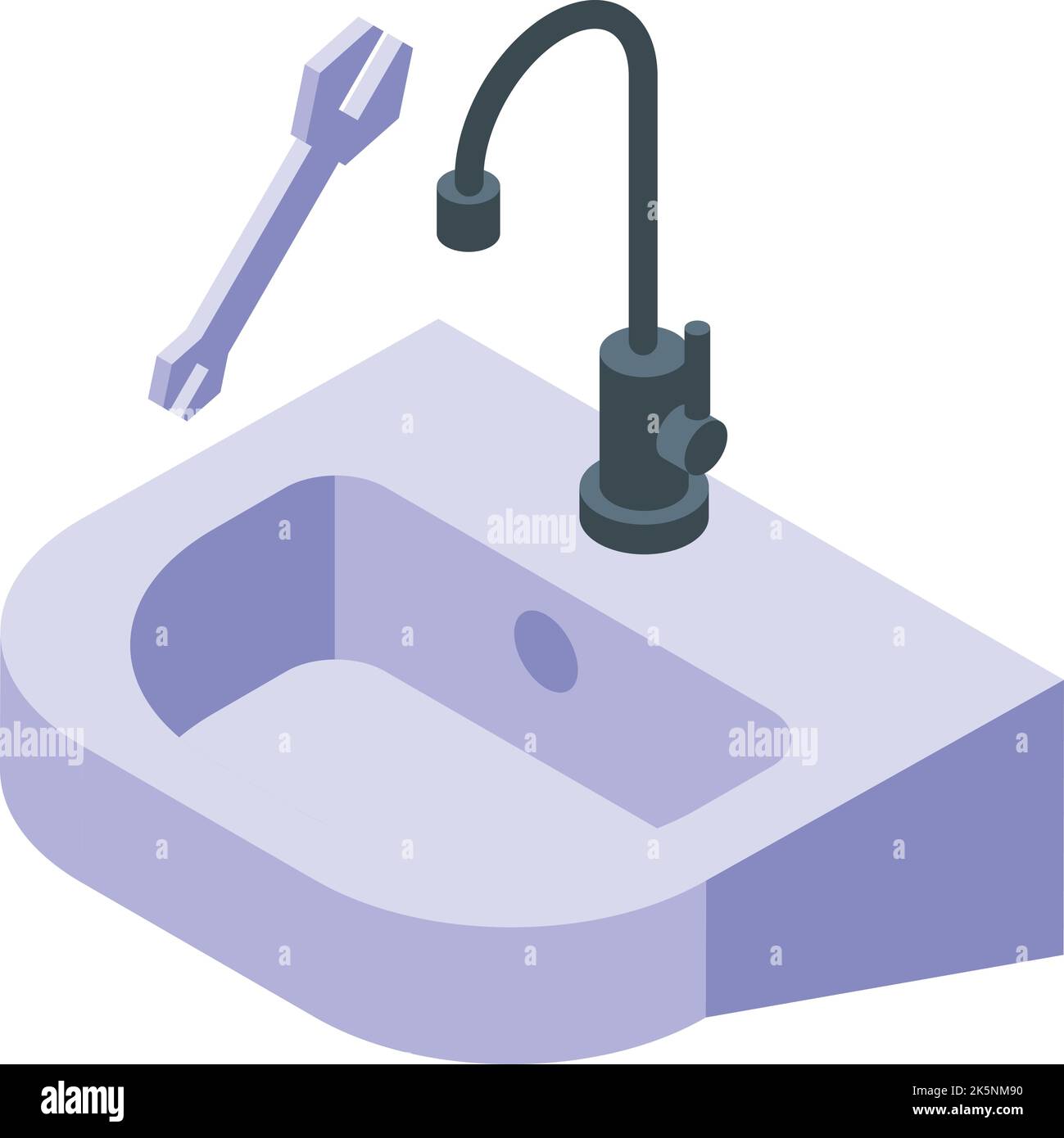 Bathroom repair icon isometric vector. Cleaning service. Staff steam ...
